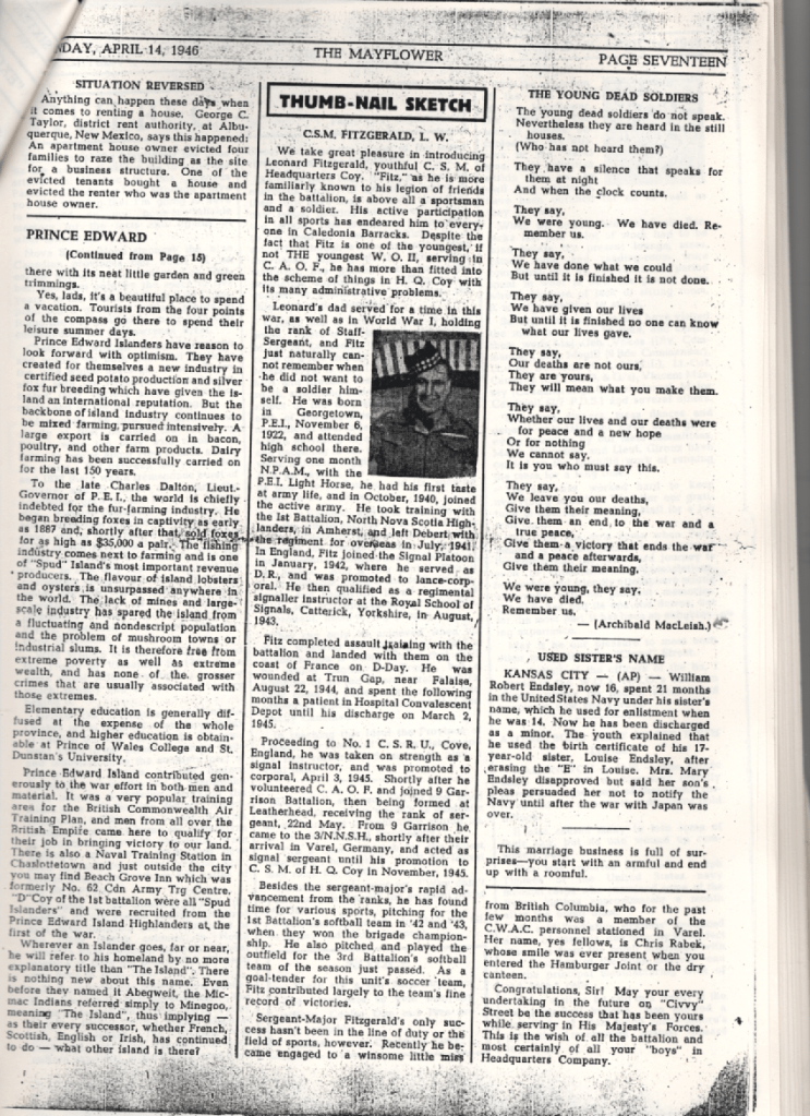 Photos – Nova Scotia Highlanders Regimental Museum